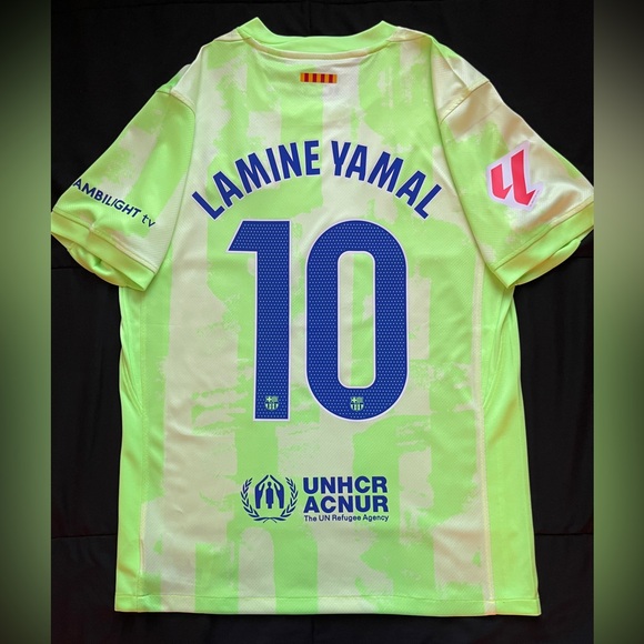 Nike | Shirts | Lamine Yamal Barcelona Jersey Third 2024 Sxl Soccer ...